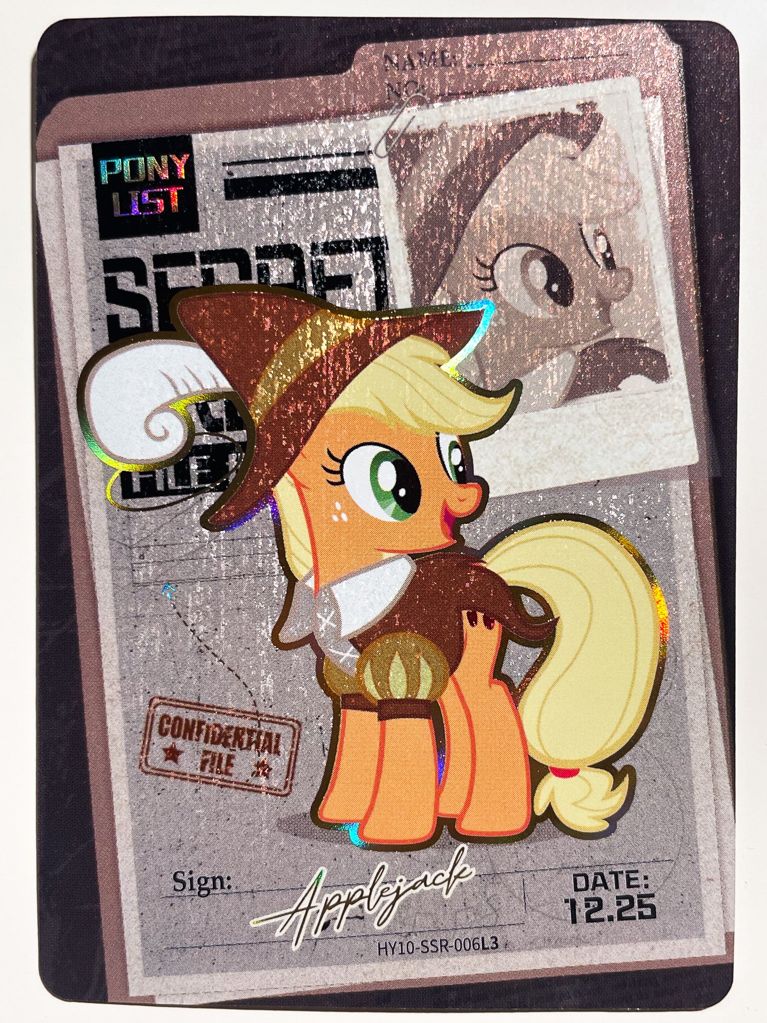 Applejack (SSR) HY10-SSR-006 L3 – My Little Card Collection