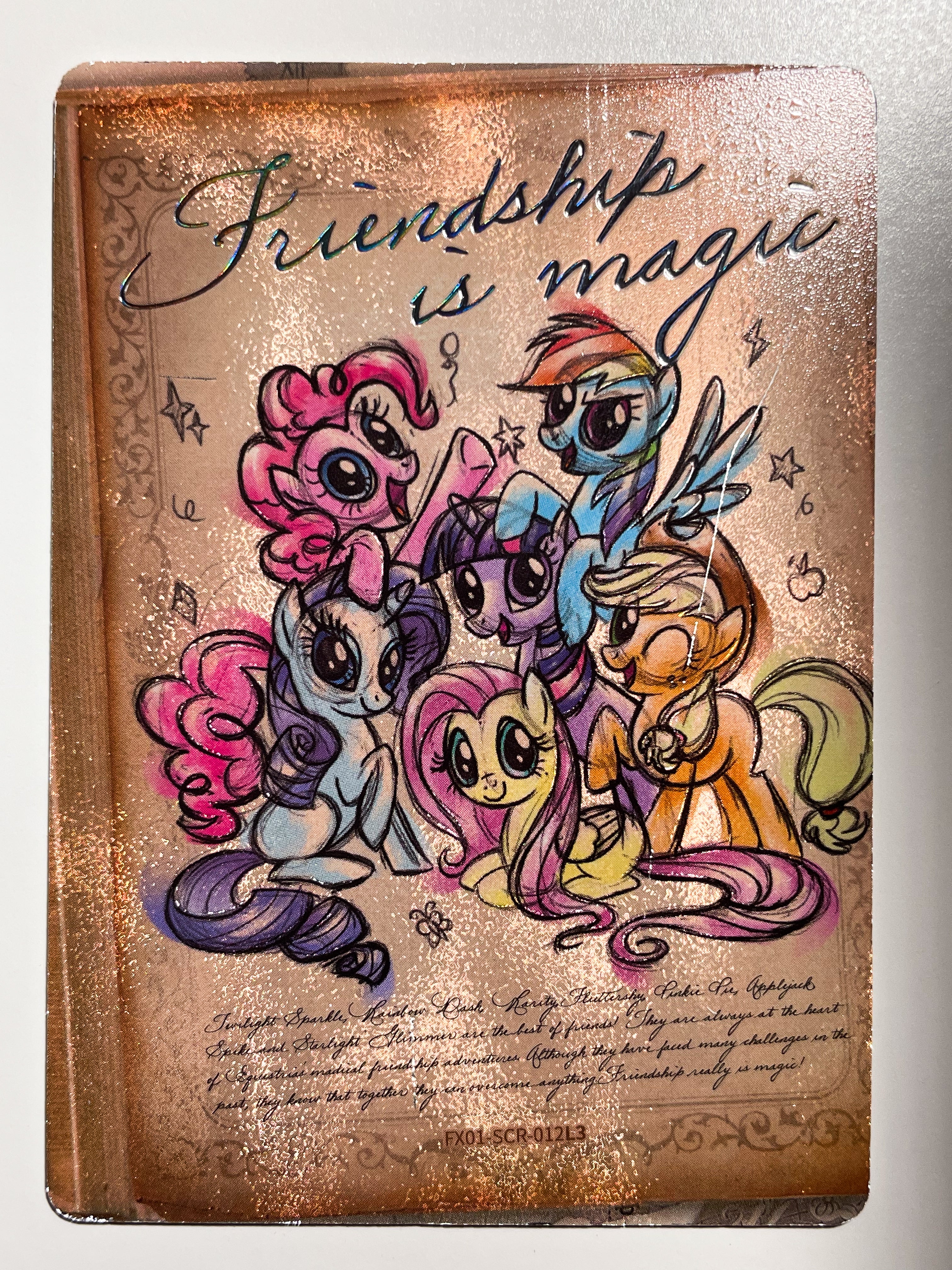 Mane six (DAMAGED) (SCR) FX01-SCR-012 – My Little Card Collection